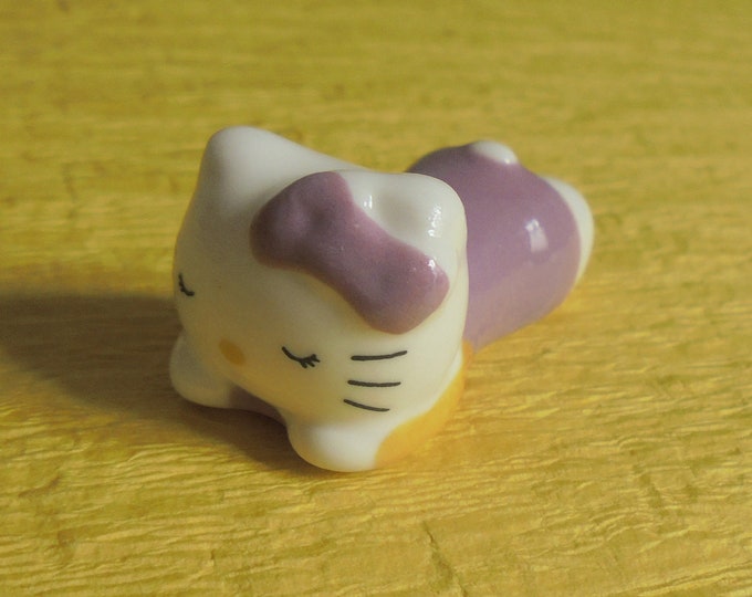 Hello Kitty Chopstick Rest/mini Paper Weight Hello Kitty in Purple Cute ...