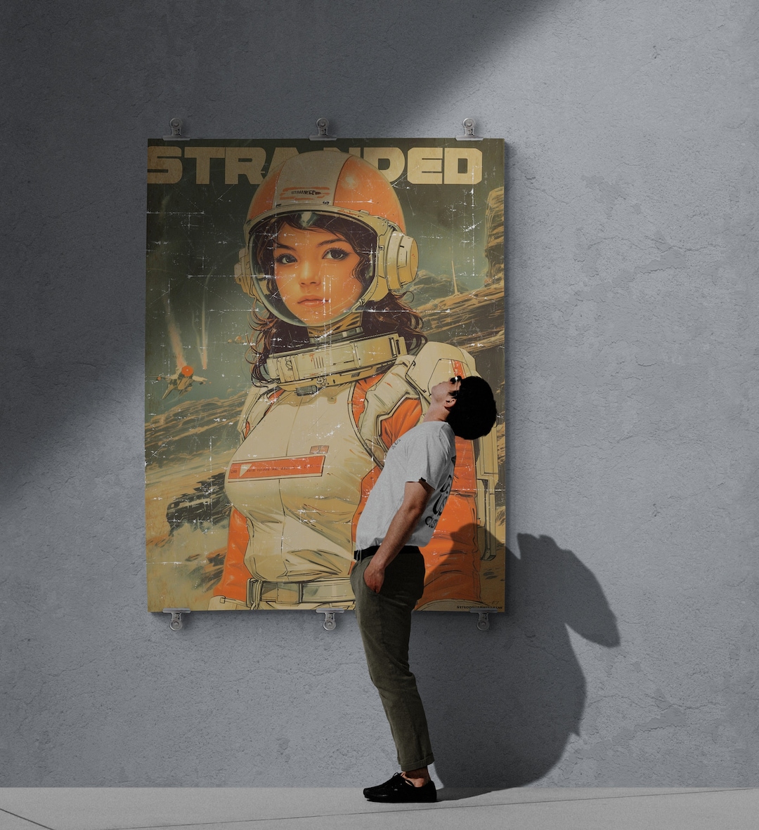 Moebius Astronaut Art / 80s Style / Science Fiction / Large Format ...