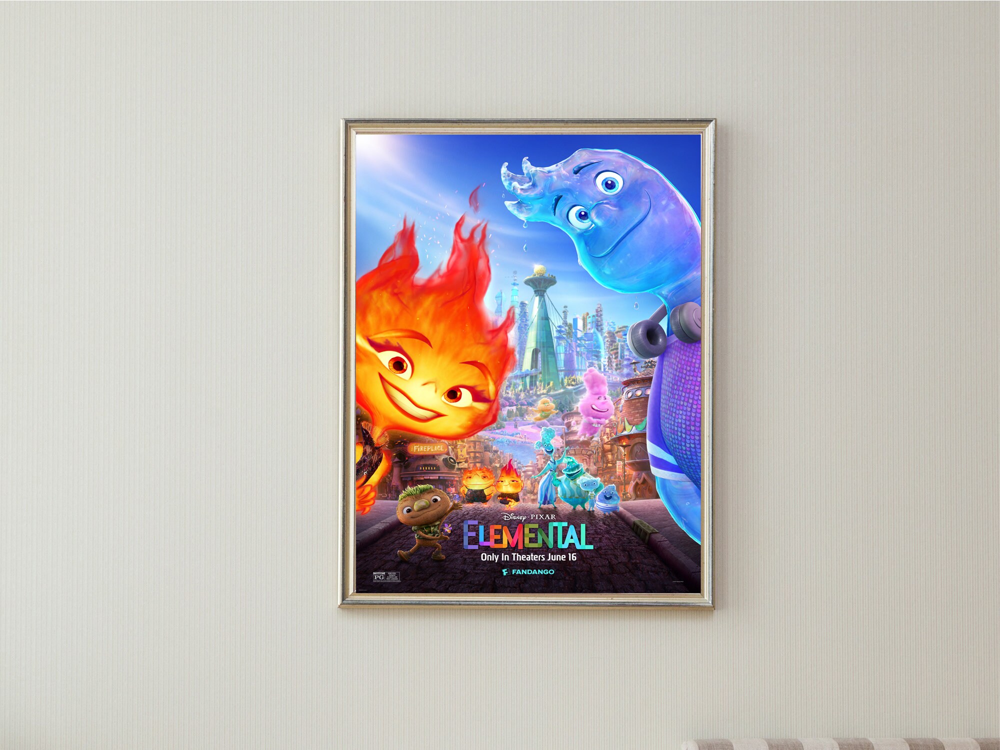 Elemental Movie Poster 2023 Film Poster