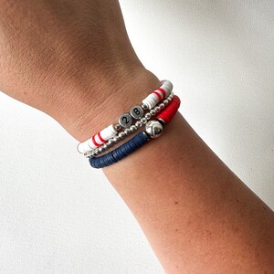 Baseball Team Colors Bracelet | Personalize With Team Colors | Clay ...