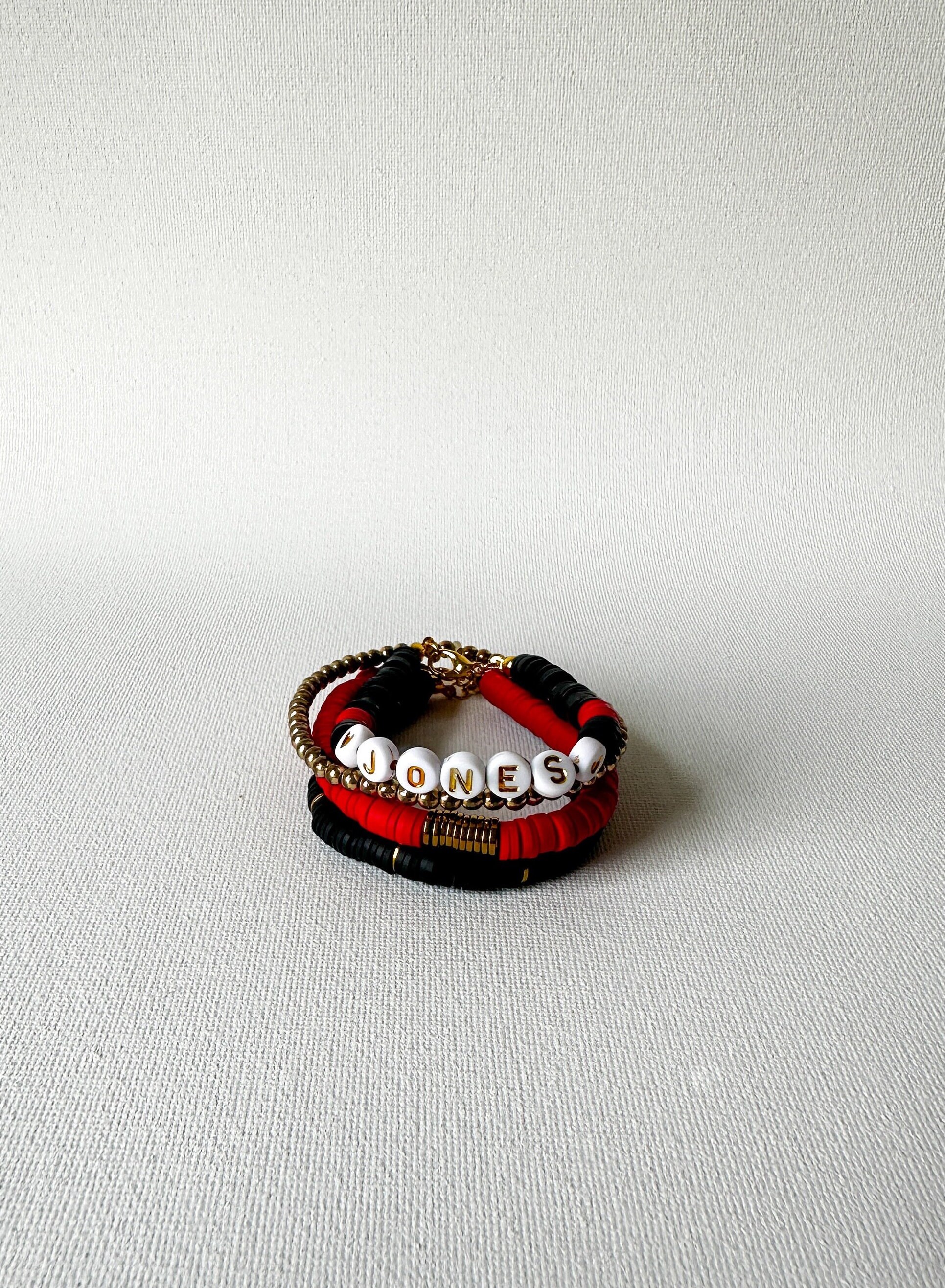 Thin Red Line Bracelet First Responders Personalized With - Etsy