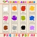 Printable Montessori Colors Flash Cards: Kids Educational Learning ...