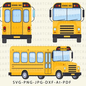 School Bus Svg Bundle, Bus Svg Files, Back to School Svg, Bus Svg ...