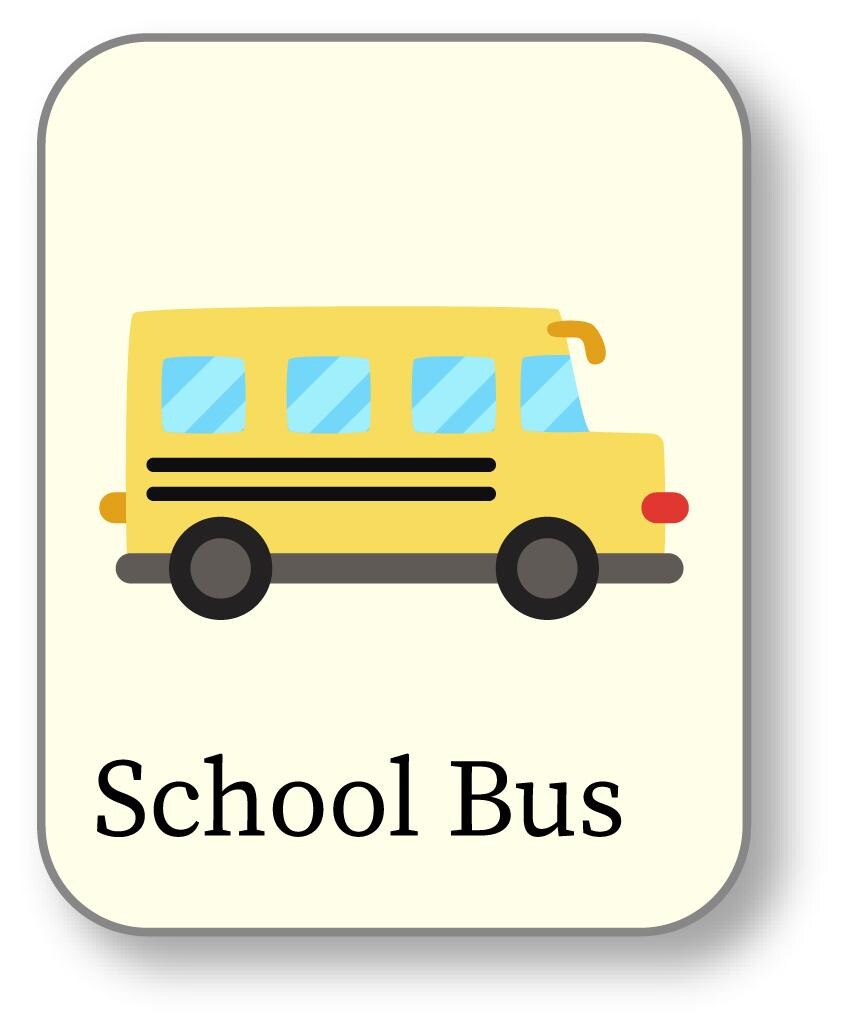 VEHICLES BUNDLE Flash Cards, Learning Transportation Flashcards for ...
