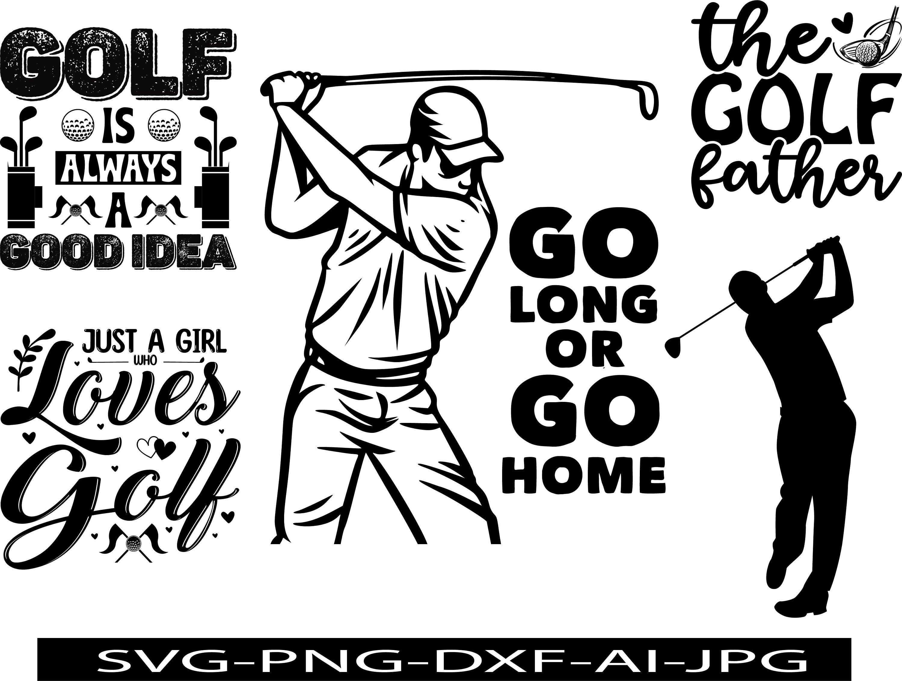Golf SVG Bundle, Golf Player Svg, Golf Silhouette, Cricut Cut Files ...