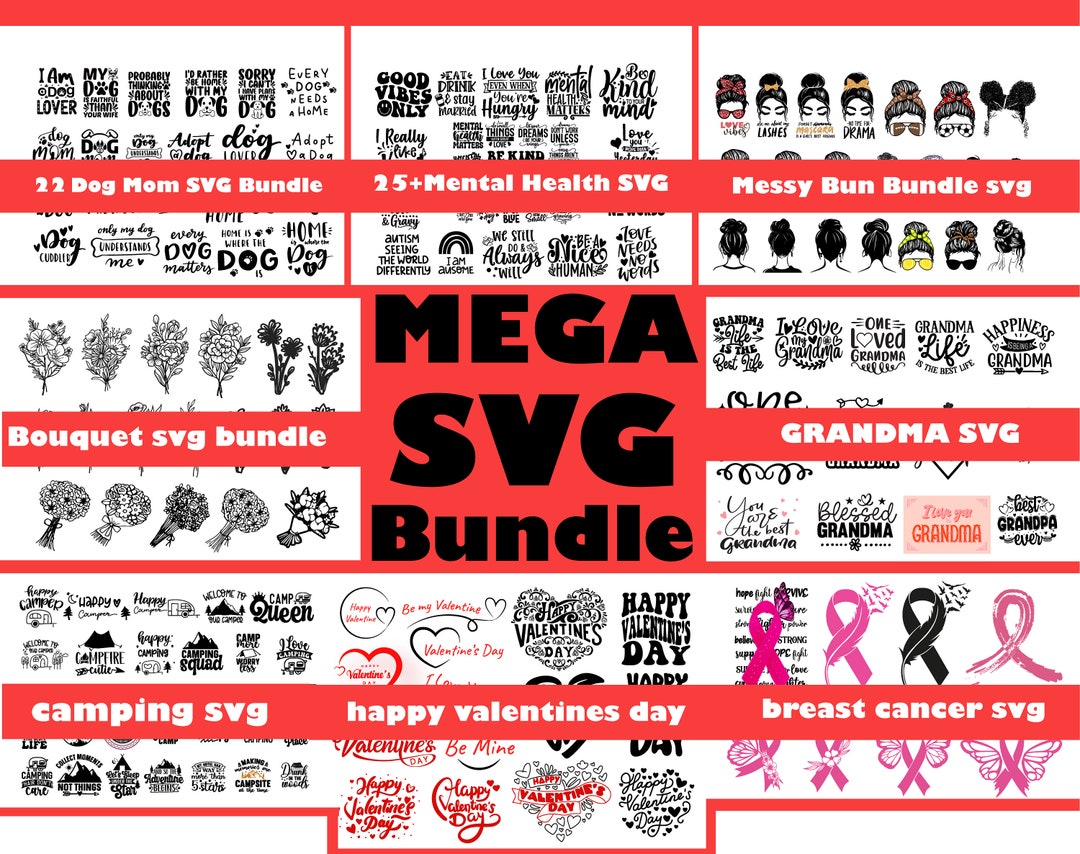 SVG Bundle, All in One SVG Bundle, Svg Files, Svg for Cricut, Svg for ...