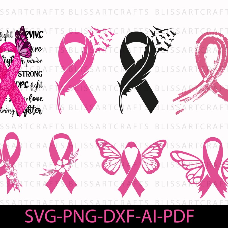 Pink Ribbon Decal - Etsy