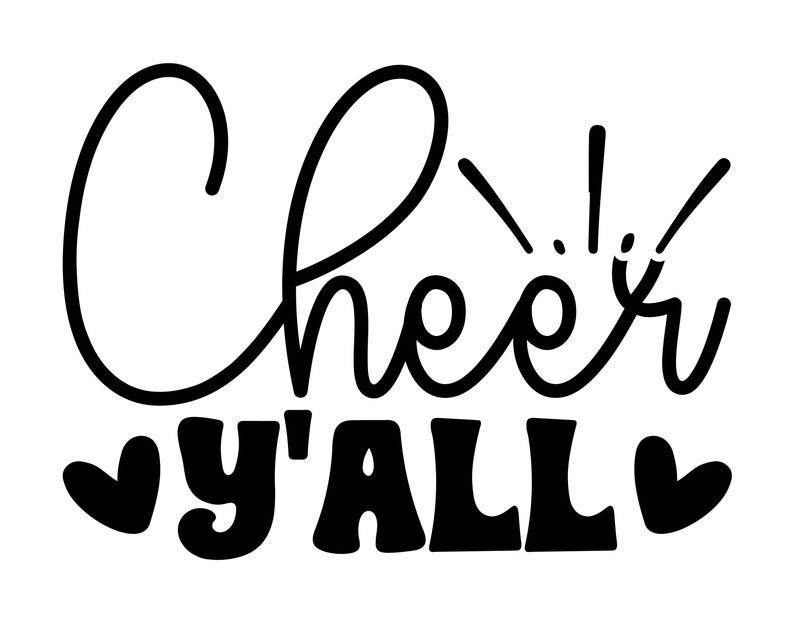 Cheer SVG Bundle: Cheerleader Silhouette Cut Files (digital Download ...