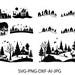 Christmas Village SVG Bundle: Winter Town Clipart (digital Download) - Etsy