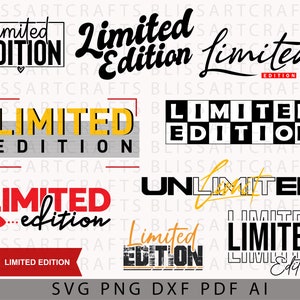 Limited Edition SVG Bundle - Cut File for Cricut - Digital Downloads ...