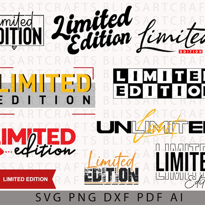 Limited Edition Svg - Etsy