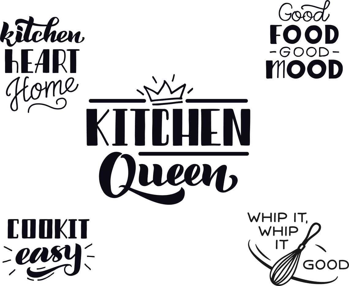 Kitchen Quotes SVG Bundle: Laser Cut Files for Cricut (digital Download ...