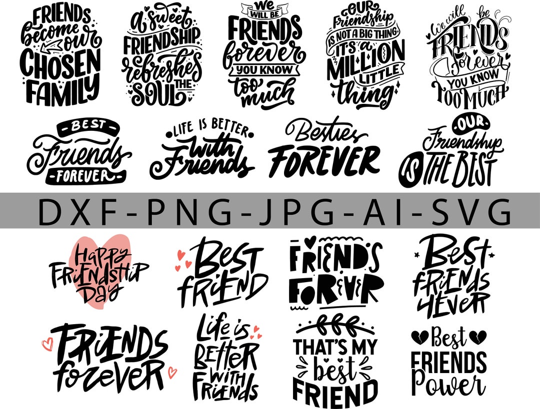 Mega Best Friends Bundle Svg, Best Friends Svg, Bff Svg, Besties Svg ...