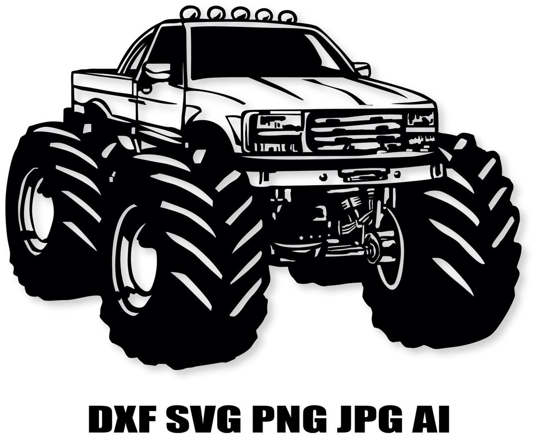 Monster Truck SVG Bundle: off Road Car Vector (digital Download) - Etsy