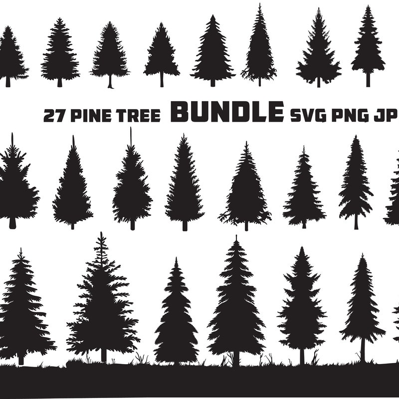 Pine Tree Svg - Etsy