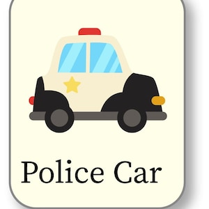 Vehicles Flash Cards: Montessori Learning for Toddlers (printable ...