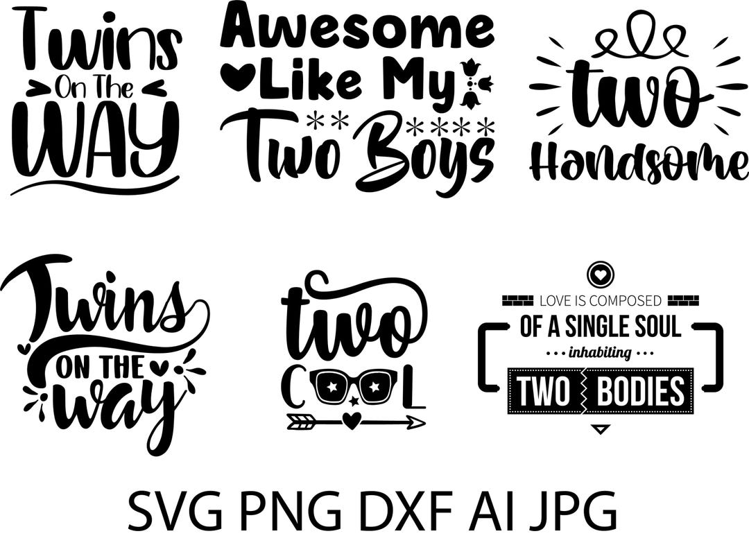 Twins Svg Bundle, Twins Svg File, Twins Shirt Svg, Twin Svg Cut File ...