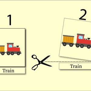 Vehicles Flash Cards: Montessori Learning for Toddlers (printable ...