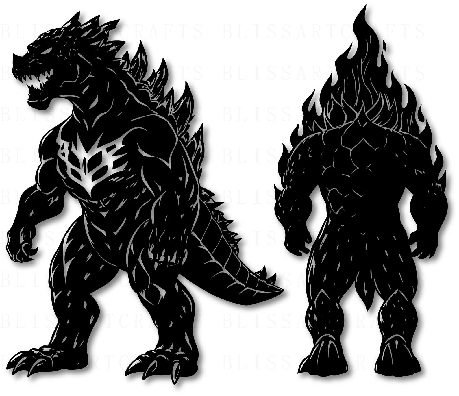 Godzilla Svg, High Quality Godzilla Png, Godzilla Svg Bundle, Godzilla ...