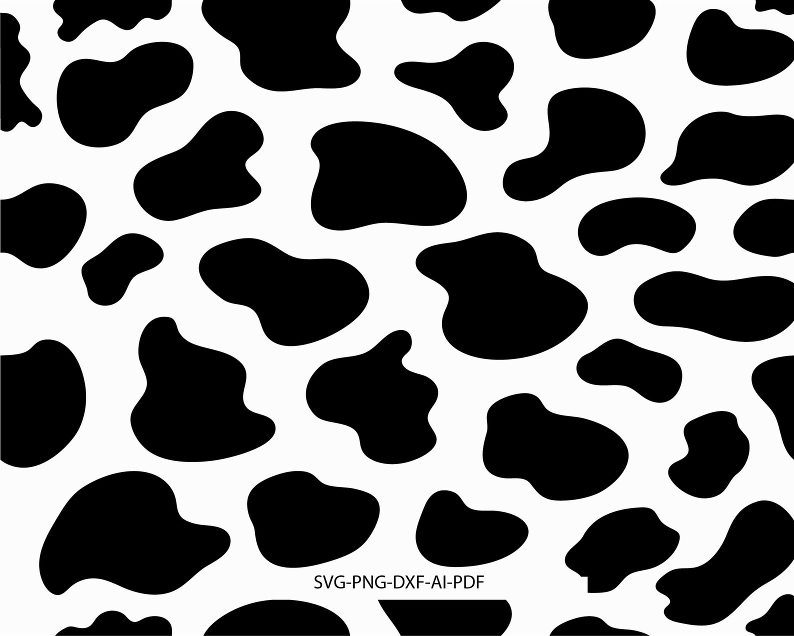 Cow Print SVG, Cow Spots Svg, Cow Print Pattern,animal Print Svg Cow ...