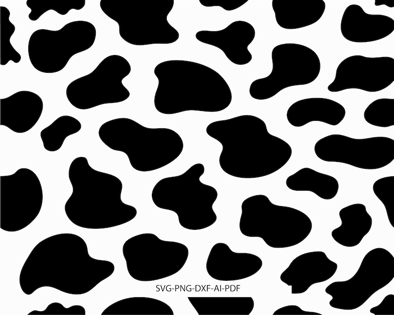 Cow Print SVG, Cow Spots Svg, Cow Print Pattern,animal Print Svg Cow ...