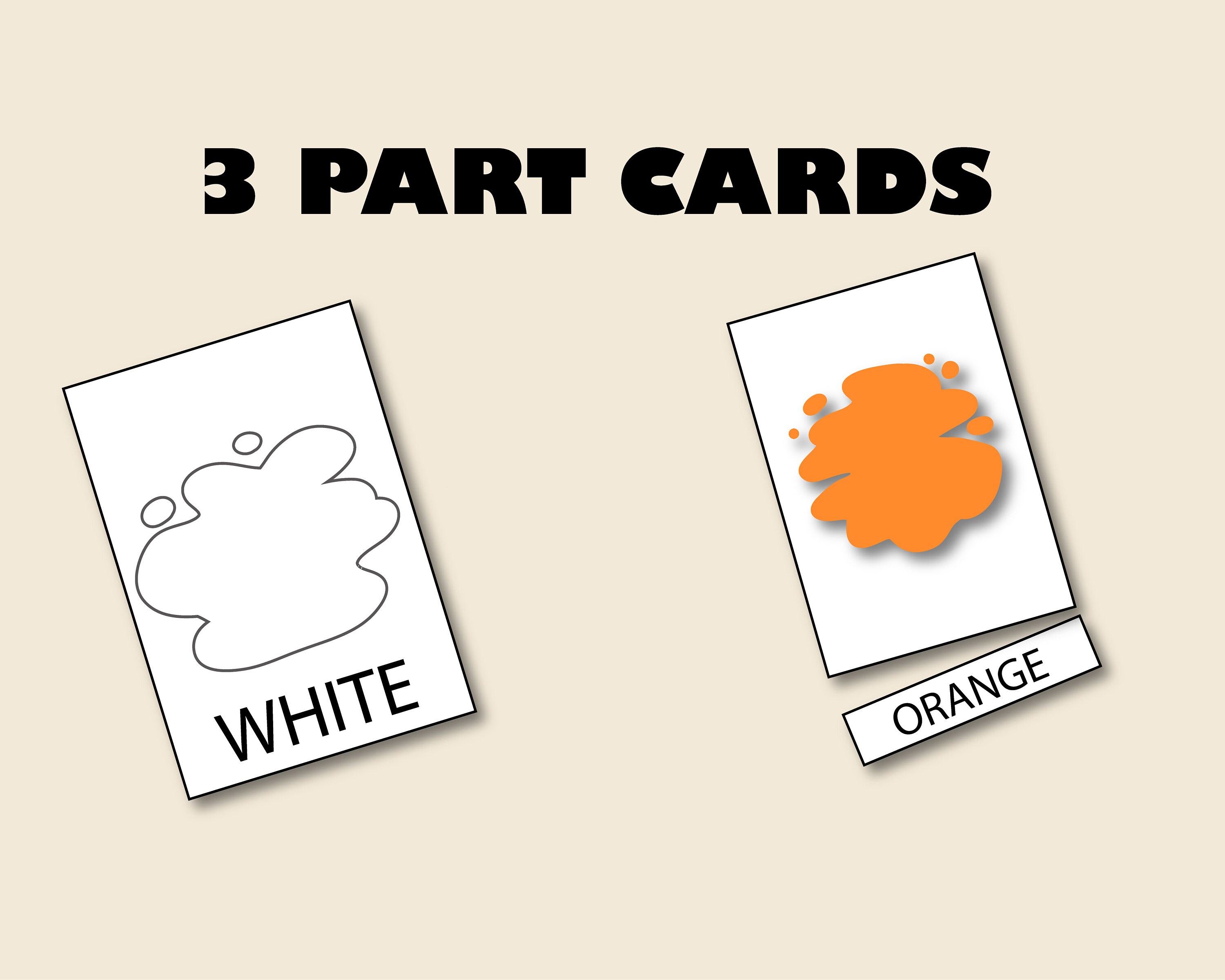 Printable Montessori Colors Flash Cards: Educational Materials for Kids ...