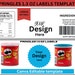 Pringles 1.3 Oz Labels Template: Canva Editable Design (digital Item ...