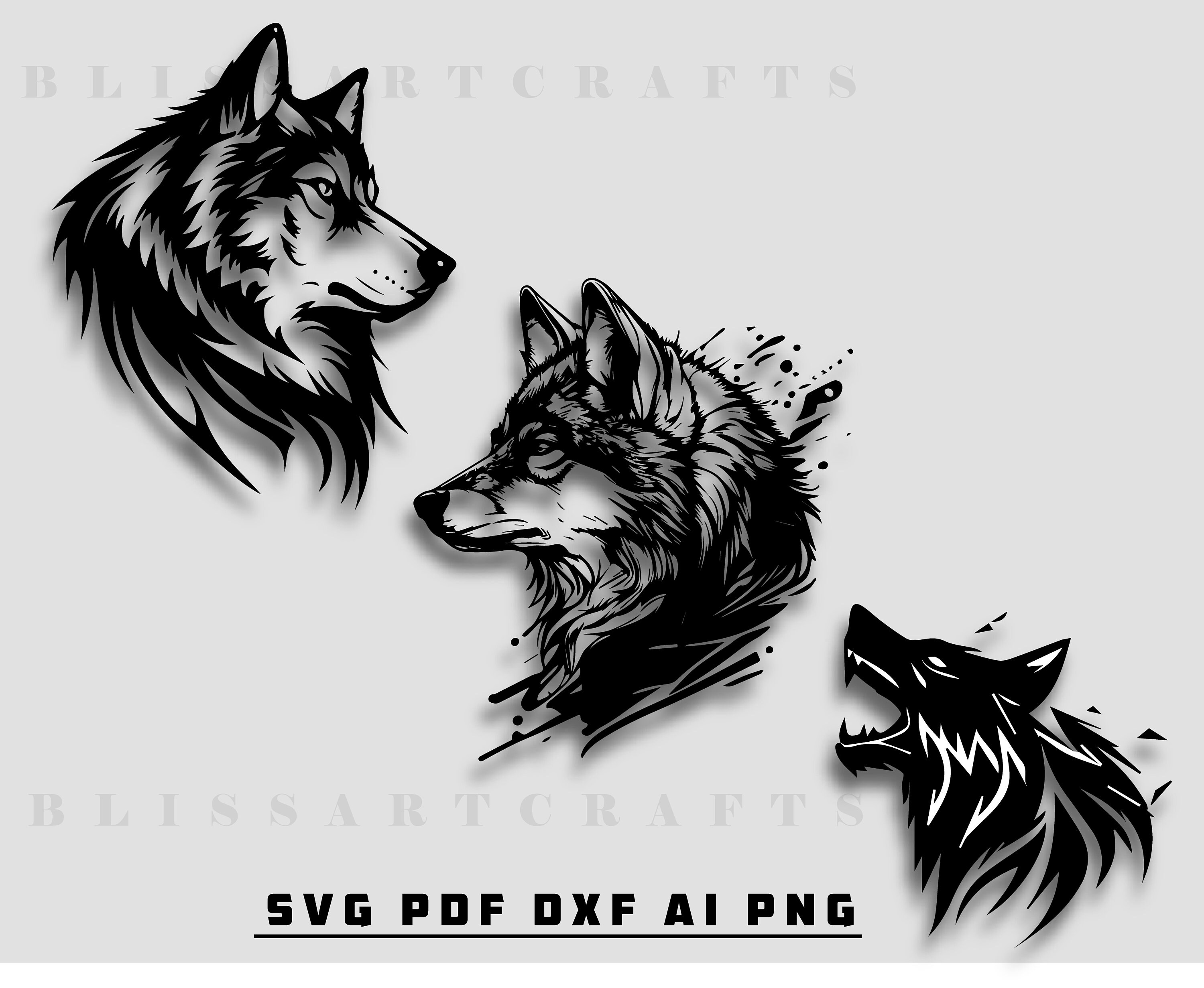 Wolf SVG File Cut File for Cricut Printable Png SVG - Etsy