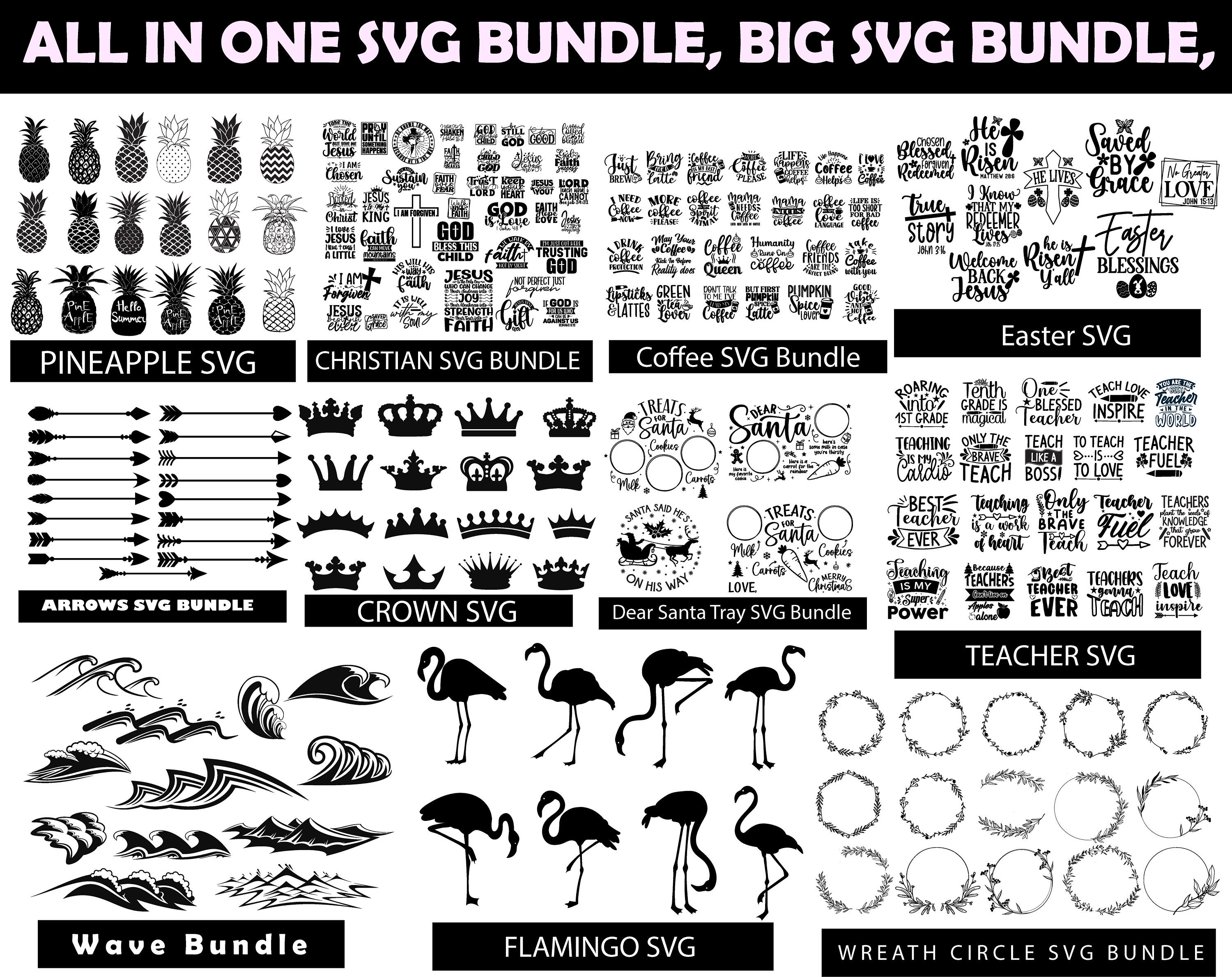 SVG Bundle, All in One SVG Bundle, Svg Files, Svg for Cricut, Svg for ...