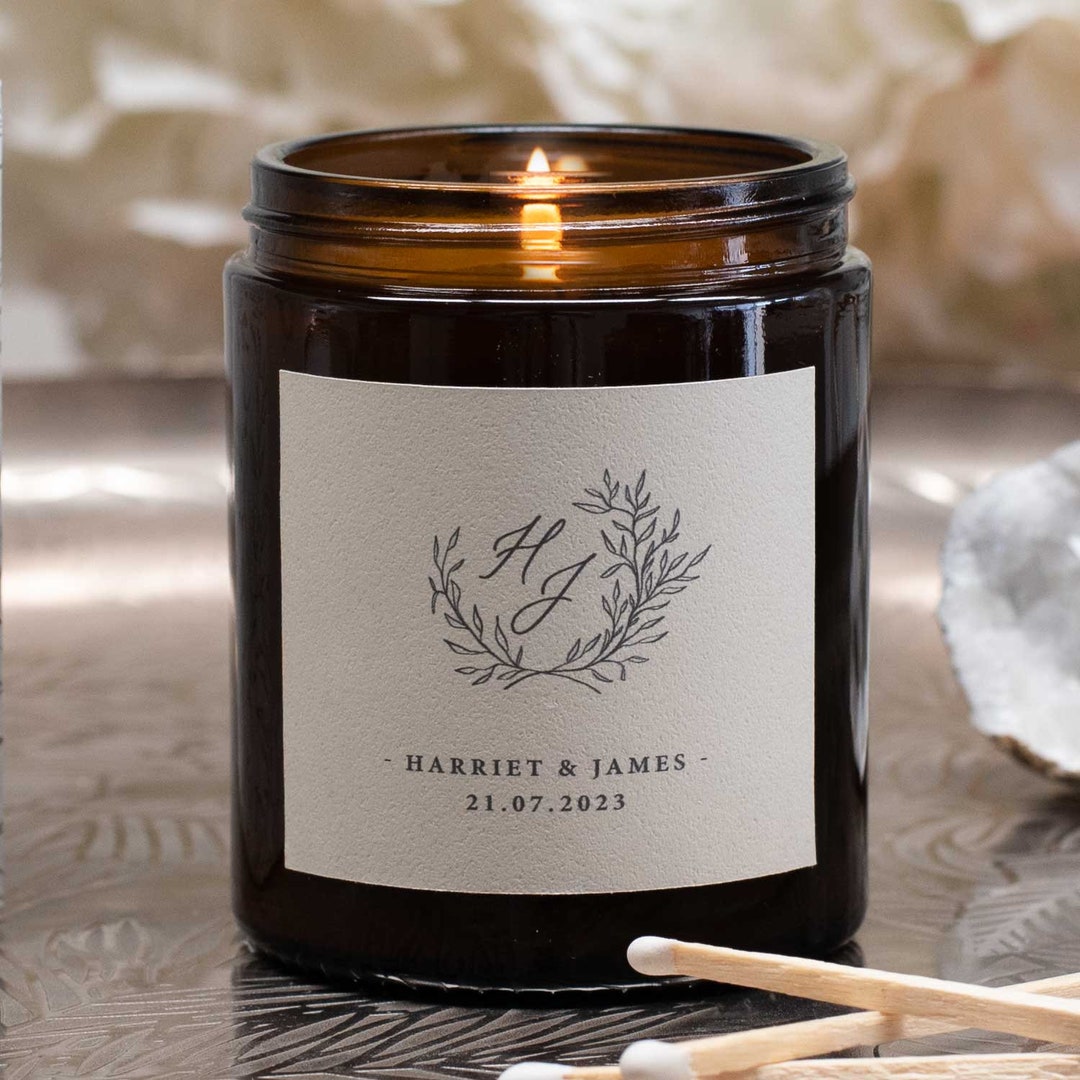 Personalised Wedding Candle | Thoughtful, Unique, Personalised Wedding ...