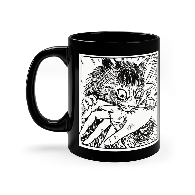 Creepy Cat Cups, Manga Coffee Mugs Tomie Cat Diary Anime Horror Cup ...