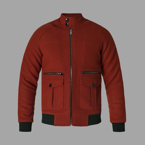 Red Winter Jacket - Etsy