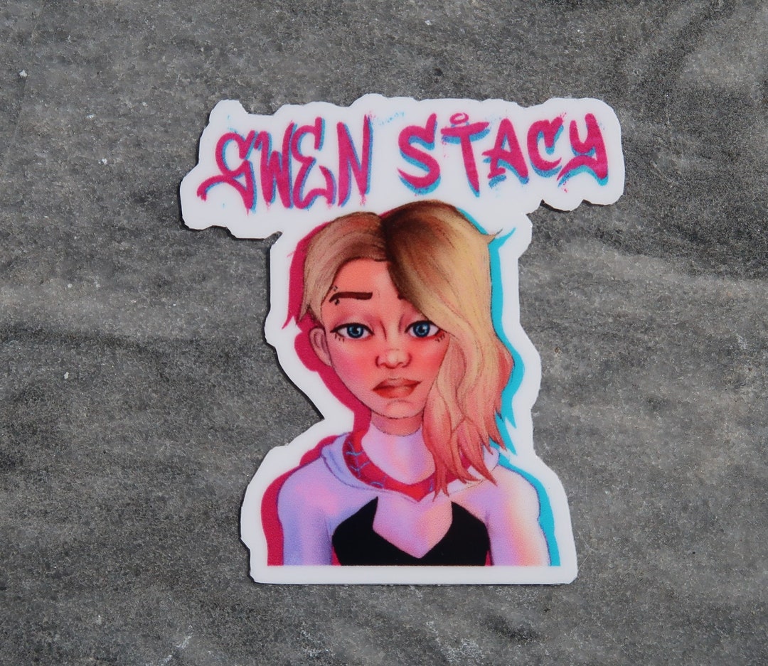 Gwen Stacy Across the Spiderverse Sticker - Etsy