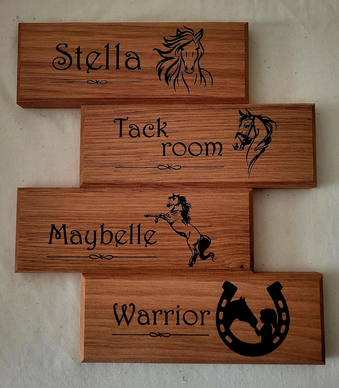Horse Stable Sign, Personalised , Horse Name Sign, , Horse Name Plate ...