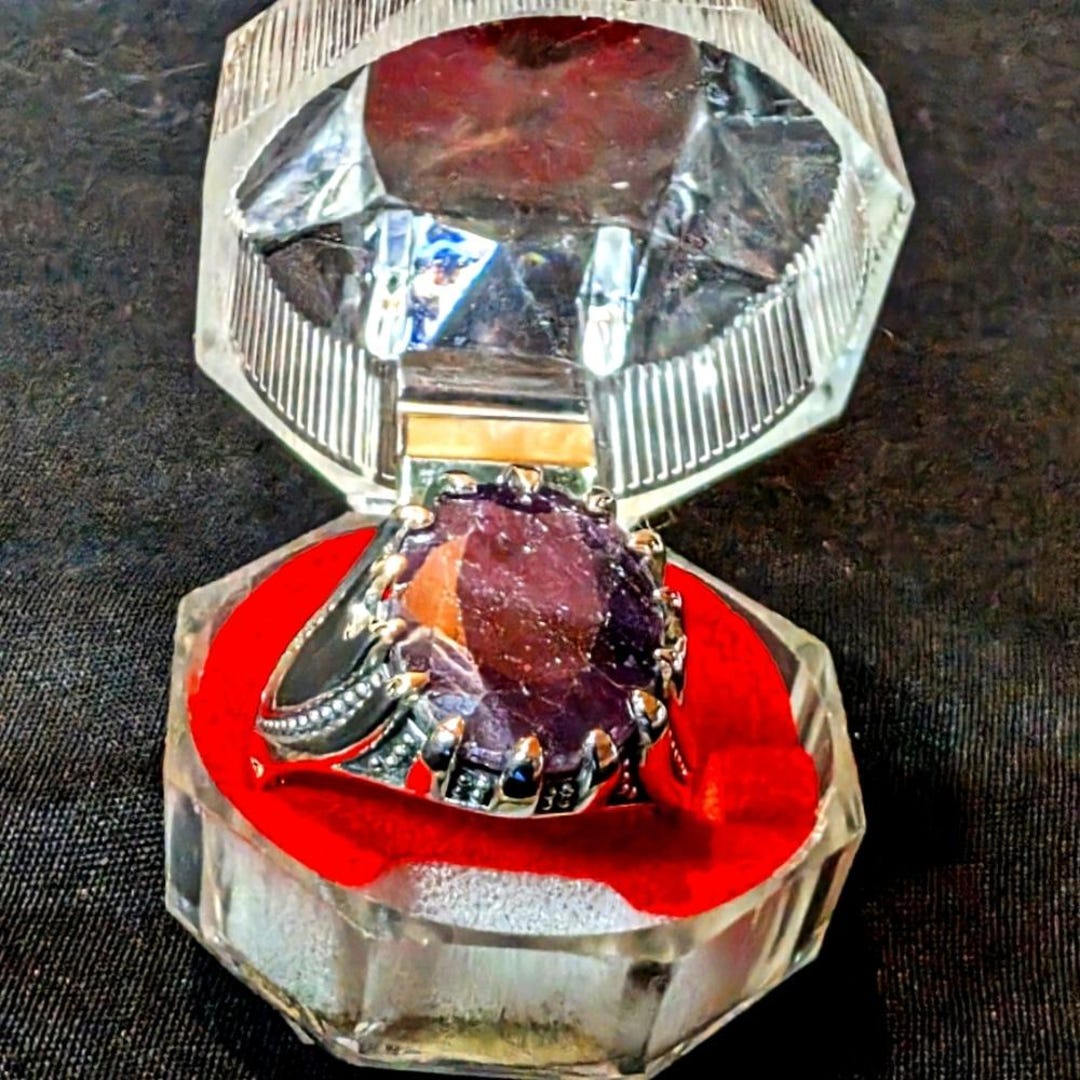 Natural Untreated Persian Ruby Gemstone Ring 12 925 Sterling Silver ...