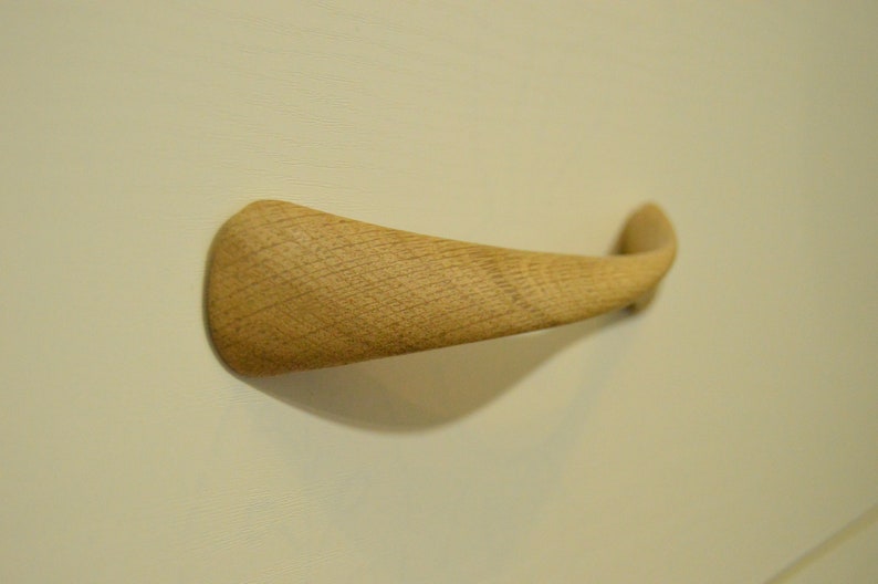 Handcrafted Twisted Oak Cabinet Handles - Modern Farmhouse Drawer Pulls ...