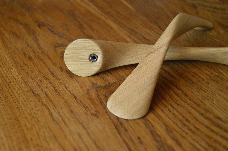 Handcrafted Twisted Oak Cabinet Handles - Modern Farmhouse Drawer Pulls ...