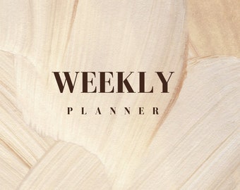 Dark Mode Weekly Planner Etsy