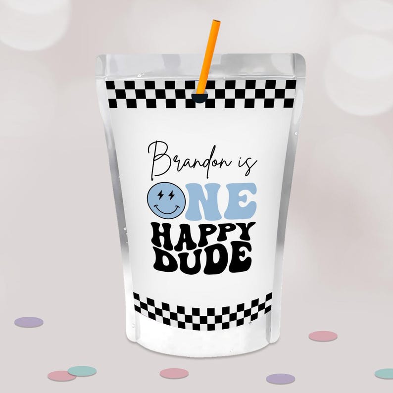 One Happy Dude Birthday Party Bundle | Editable Labels (digital ...