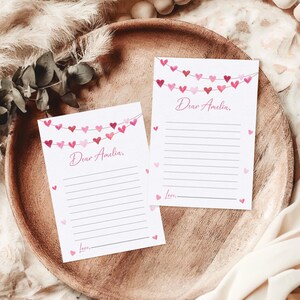 Valentine's Day 1st Birthday Time Capsule, Pink Hearts, Editable Poster ...