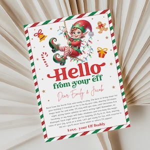 Editable Elf Arrival Letter, Elf Hello Letter From Elf, Christmas Elf ...