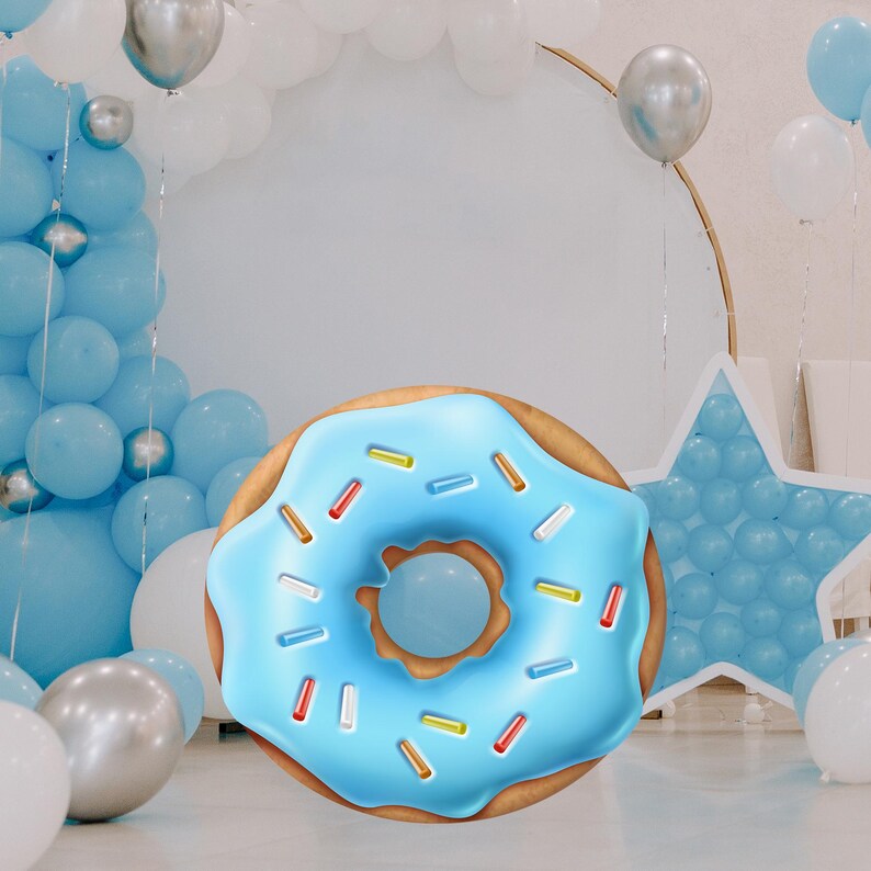 Donut Cutout, Candyland Birthday Party Prop (digital Download) - Etsy