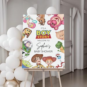 Toy Story Baby Shower Welcome Sign, Boy Birthday Banner (digital ...