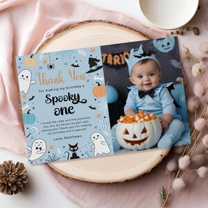 Editable 1st Boo Day Birthday Invitation Bundle, Halloween 1st Birthday ...