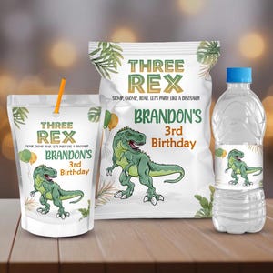 Three Rex Party - Etsy