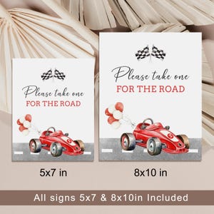 Editable Race Car Party Sign Bundle, Racing Party Sign, TWO FAST ...