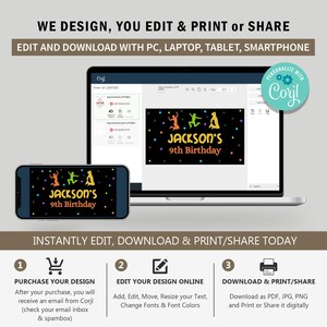 Jump Birthday Party Gable Box Trampoline Party Label Jump Gable Box ...