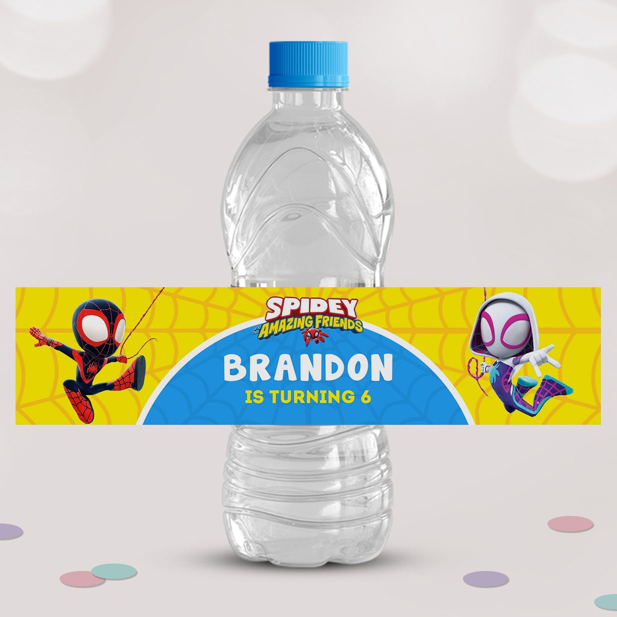 Spidey and His Amazing Friends Chip Bag Spidey Water Bottle Label ...
