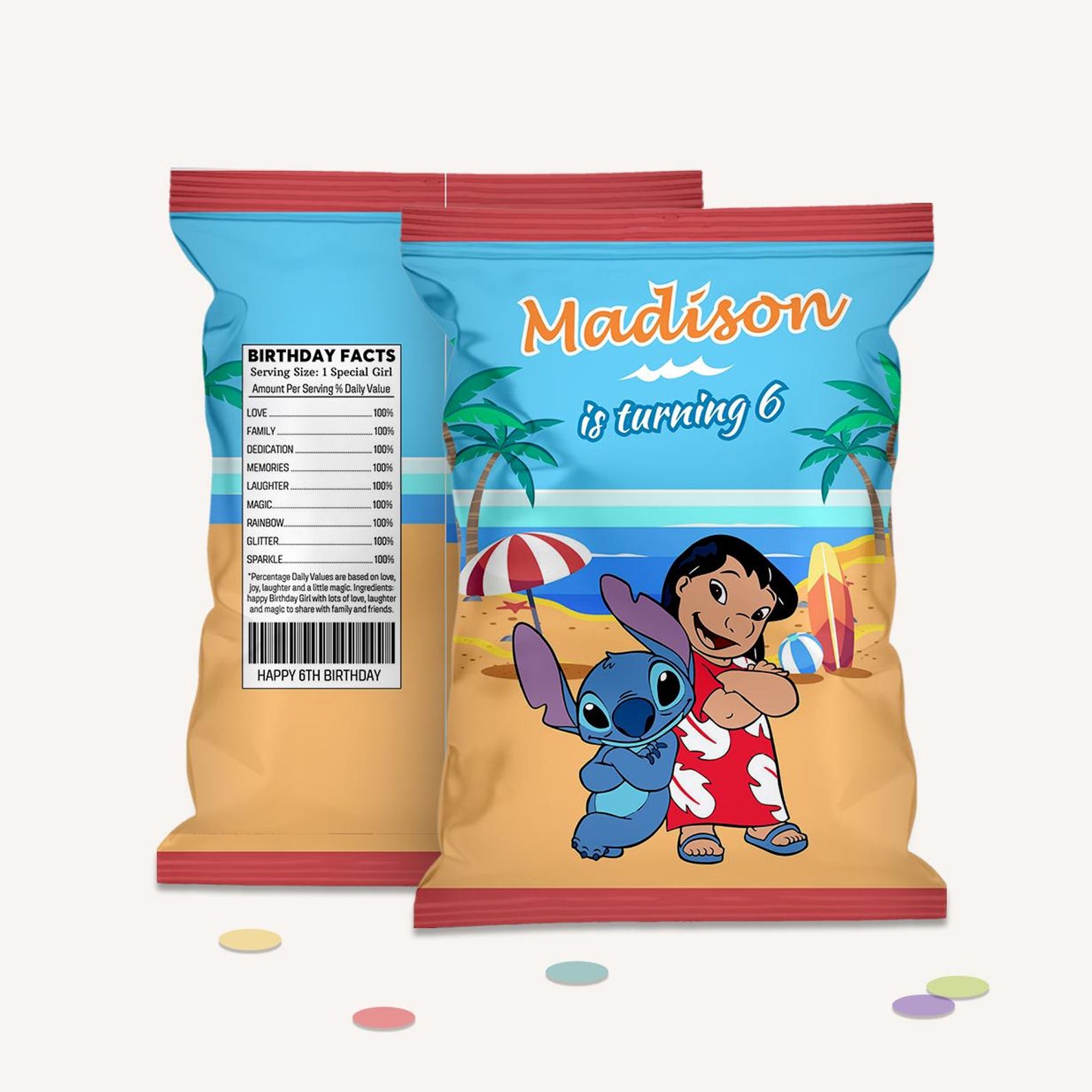 EDITABLE Lilo and Stitch Party Favors, Lilo & Stitch Party Kit, Girl ...