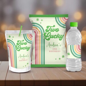 Two Lucky Birthday Party Decor Bundle, St. Patrick's Theme (digital ...